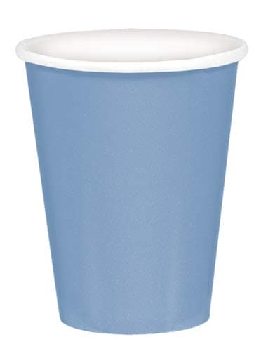 Pastel Blue Paper Cups 8pk [az58015108] - £0.87 | GO International UK